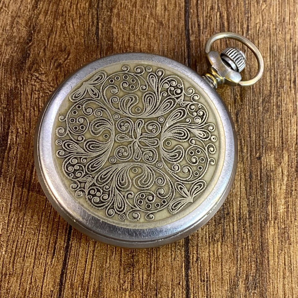 Molnija Filigree design pocket watch quartz vintage Soviet Era USSR | eBay
