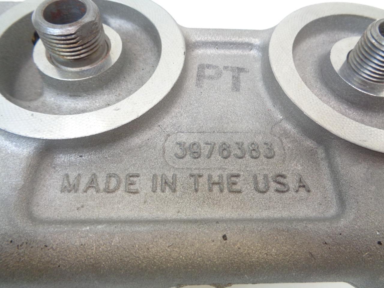 CUMMINS FLEETGUARD DUAL HYDRAULIC OIL FILTER HOUSING 3976383 R11 | eBay