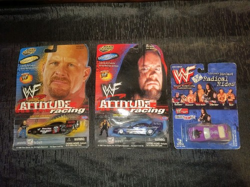 Lot of 3 WWF/WWE toy cars The Undertaker Stone Cold Steve Austin | eBay