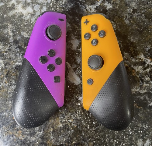 Nintendo Switch Joy-Con Neon Purple & Neon Orange Controller TESTED ...