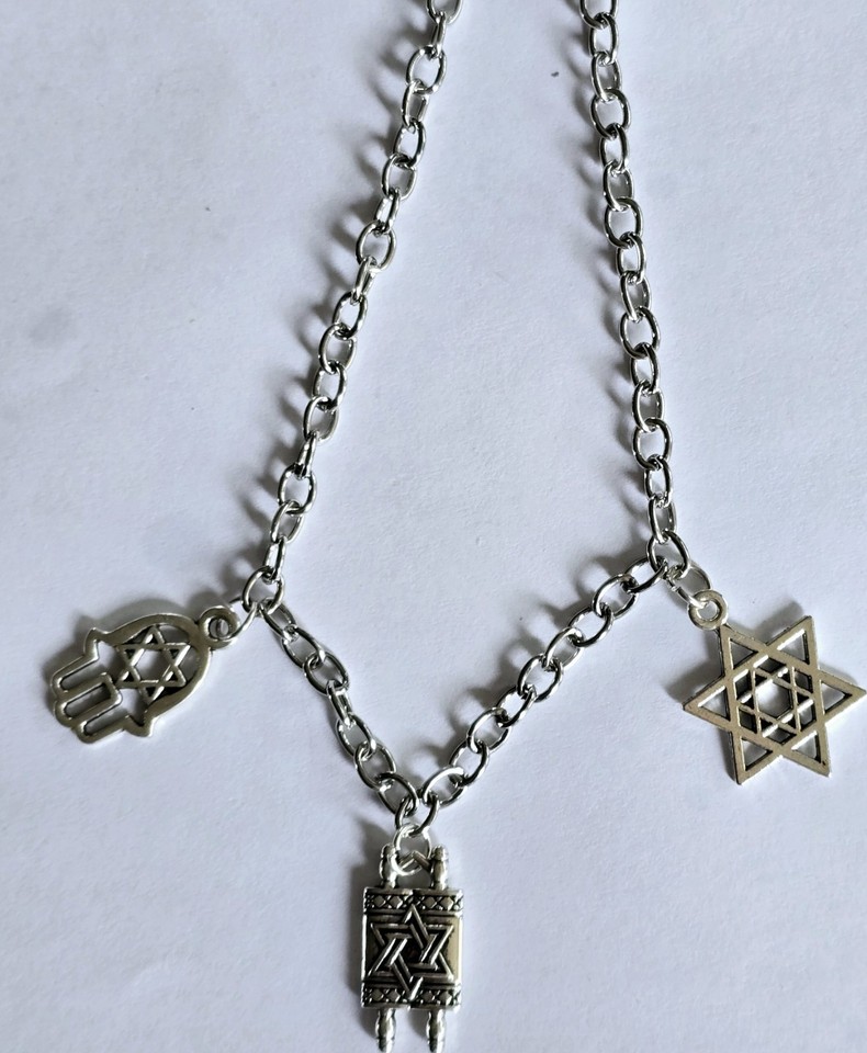 CUSTOM MADE JEWISH CHARM NECKLACE UNISEX | eBay