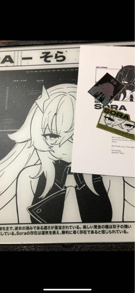 SKYPAD 3.0 XL Shiny SORA Limited Edition Gaming Glass Mouse Pad Used ...