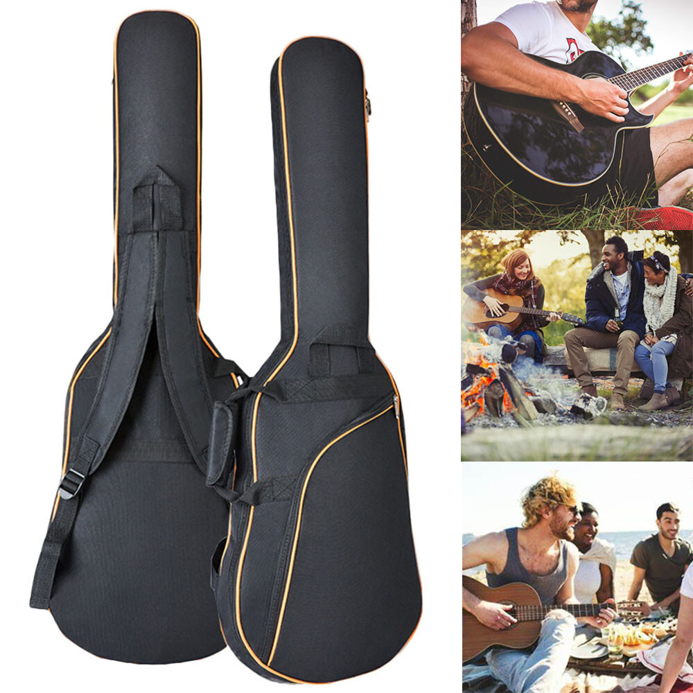 Electric Guitar Bag 8mm Padded Backpack Acoustic Guitar Carrying Case ...