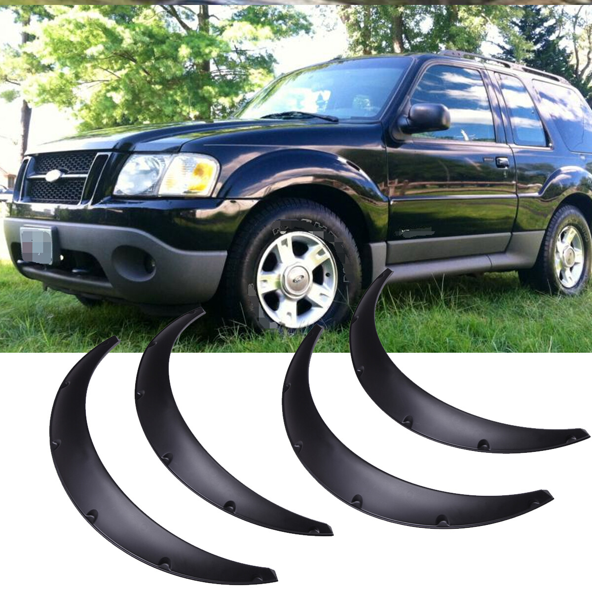 2001 Ford Explorer Fender Flares Buick Regal 4DSD Chrome Wheel Well