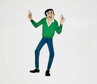 The Archie Show Archies 1968 Filmation Reggie Production Animation Cel ...