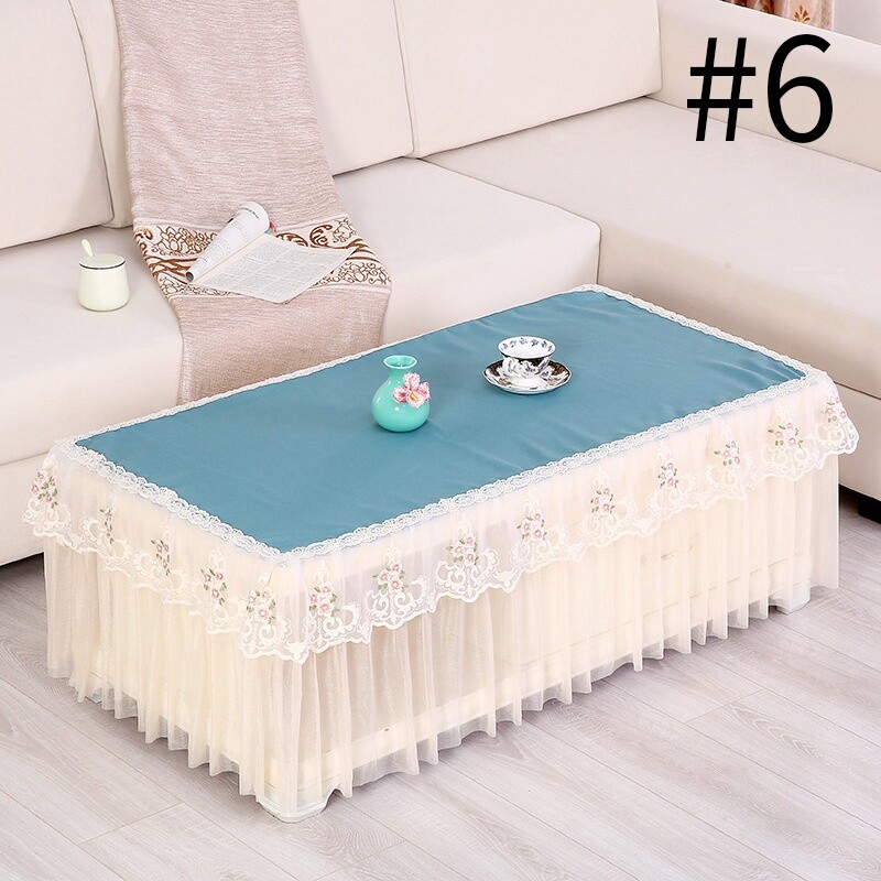 Rectangle Tablecloth Elegant Table Cover Floral Pattern Tea Table ...