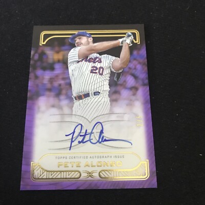 2023 Topps Definitive Pete Alonso Purple Autograph Auto #2/5 Mets | eBay