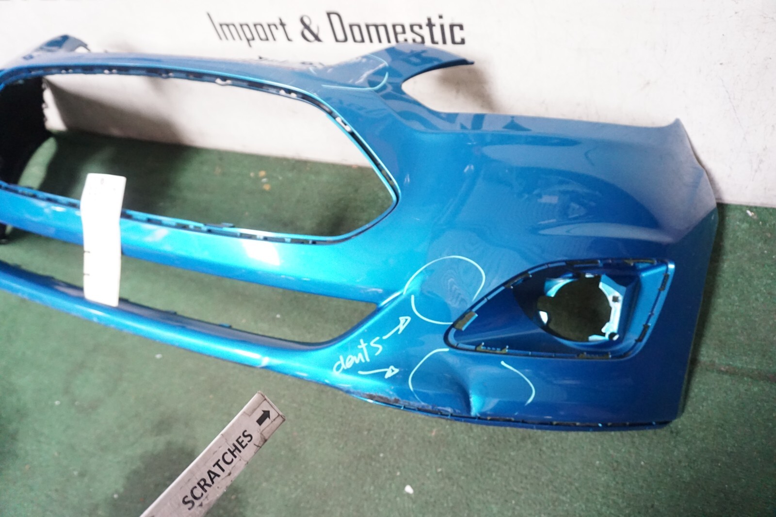 w/ dent 2013-2018 FORD CMAX C-MAX FRONT BUMPER COVER 2016 OEM UF99630 ...