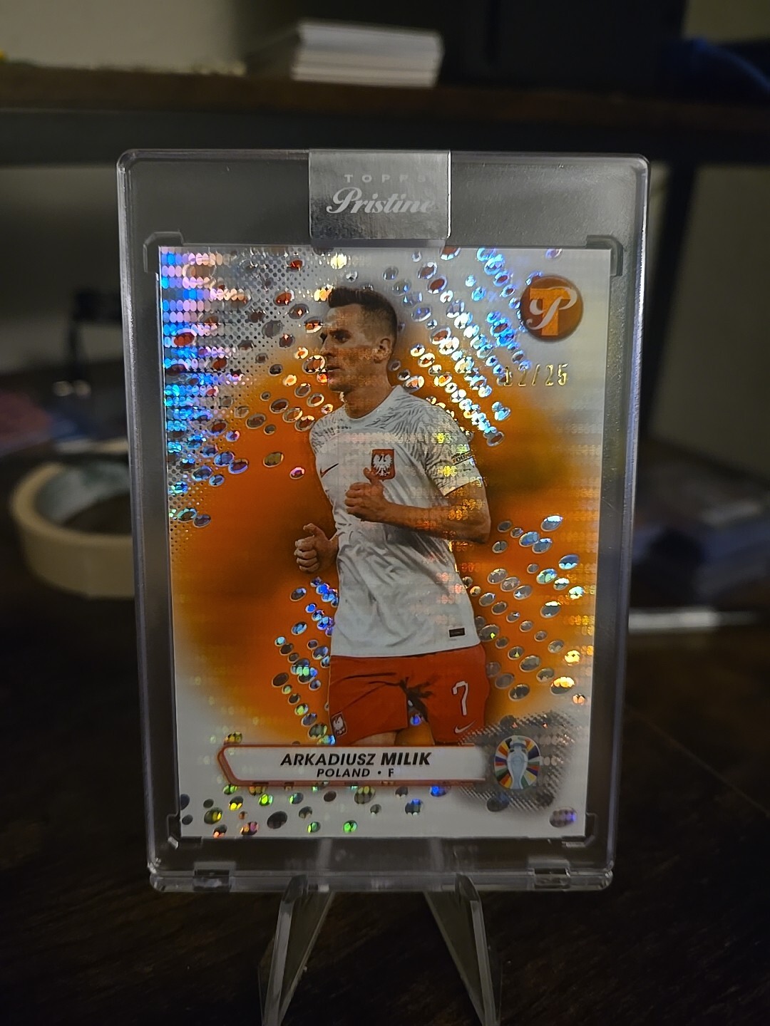 2023 Topps Pristine Road to Euro Arkadiusz Milik Encased Orange 12/25 ...