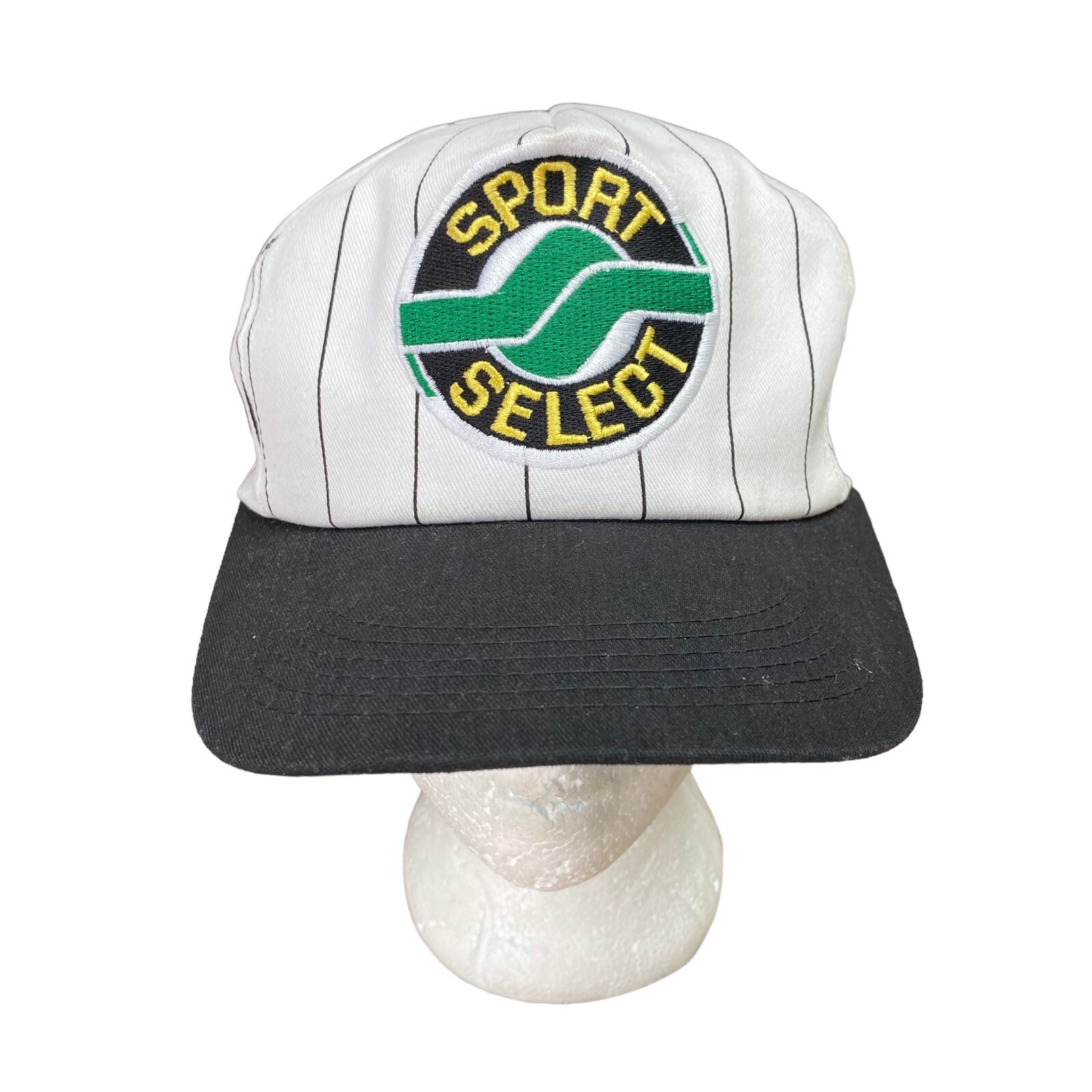 Vtg Sports Select Logo Snapback Hat Pinstripe Logo Sp… - Gem