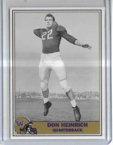 1992 Pacific Washington Huskies Football Greats #22 Don Heinrich | eBay