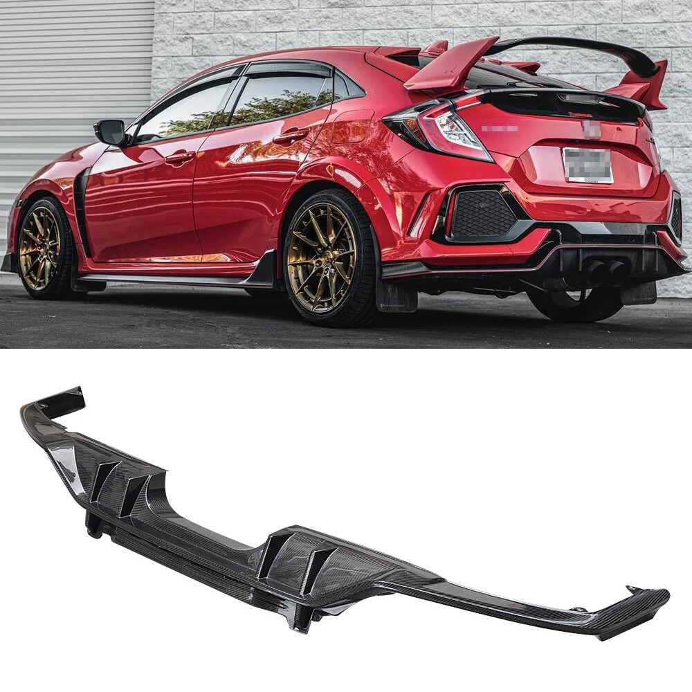 For Honda Civic FK8 Type R 2016-2021 Carbon Fiber OE Rear Bumper Lip ...