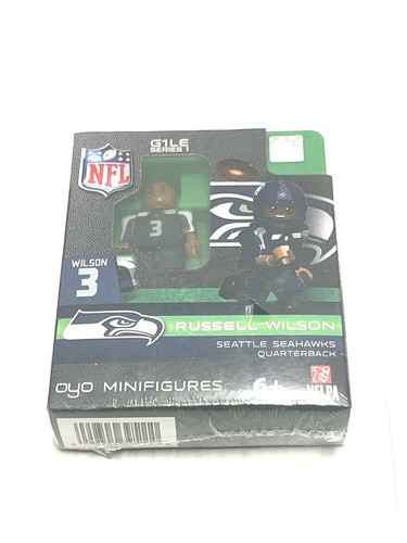 NFL Football Minifigures Toy Sports Seattle Seahawks Russell Wilson ...