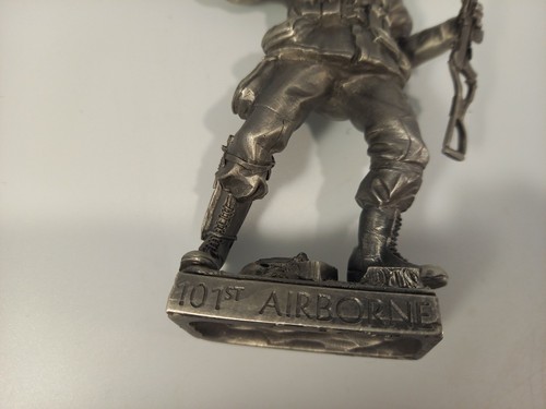 US Army 101st Airborne Division Dressed Soldier 5" Pewter Figurine ...