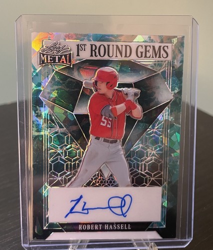 2023 Leaf Metal baseball 1st Round Gems Robert Hassell autograph /5 | eBay