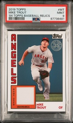 2019 Topps '84 Topps Baseball Relics Mike Trout #84R-MT PSA 9 | eBay