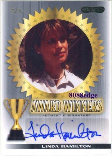 2010 POP CENTURY AUTOGRAPH AUTO: LINDA HAMILTON #4/5 RAZOR "TERMINATOR ...