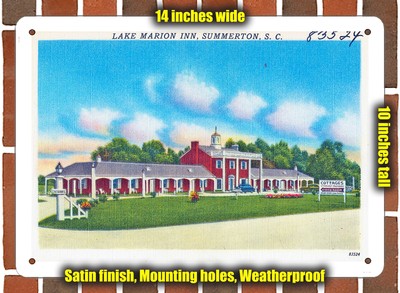 Metal Sign - South Carolina Postcard - Lake Marion Inn, Summerton, S. C ...