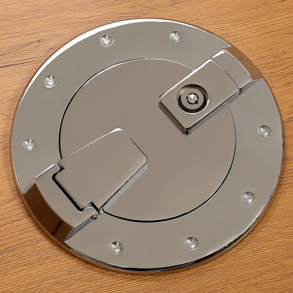 For Hummer H2 2003-09 Locking Fuel Door Gas Tank Cap Cover ALUMINUM ...