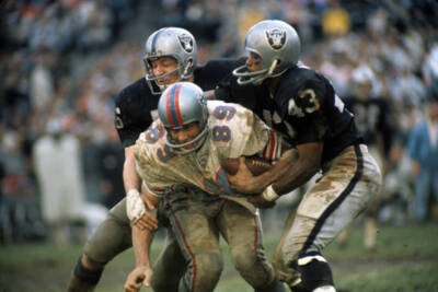 Afl Playoffs Houston Oilers Alvin Reed In Action Football Nfl 1969 OLD ...