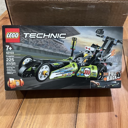 New! Lego Technic Dragster Pull-Back Racing Building Set 42103 Factory ...