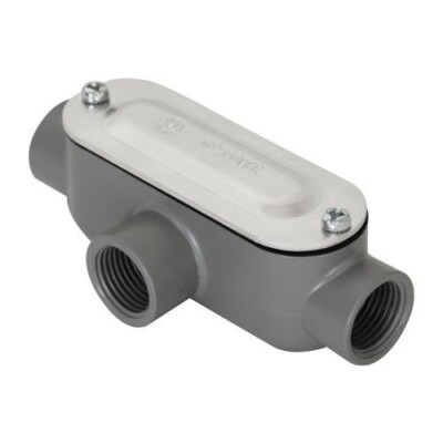 Orbit T-100AS Gray Type T Threaded Conduit Body 1 Inch | eBay