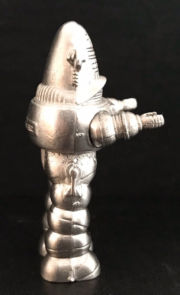 Vintage Pewter Robby Robbie the Robot Lost In Space Silver Metal Statue ...
