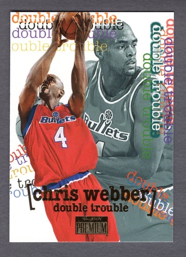 1996-97 SKYBOX PREMIUM DOUBLE TROUBLE CHRIS WEBBER CARD #278 **NM-MT ...