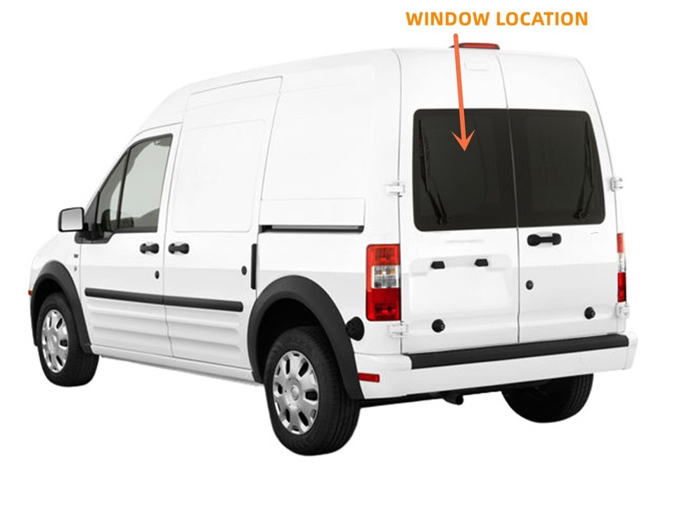 Heated Driver/Left Rear Back Window Glass For 10-13 Ford Transit ...