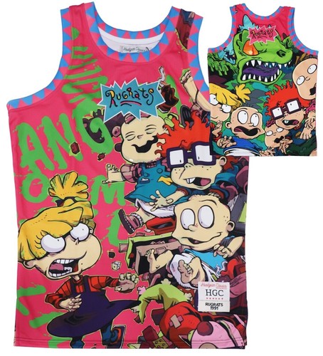 Headgear Classics Nickelodeon Rugrats All Over Mens Size LARGE Jersey ...