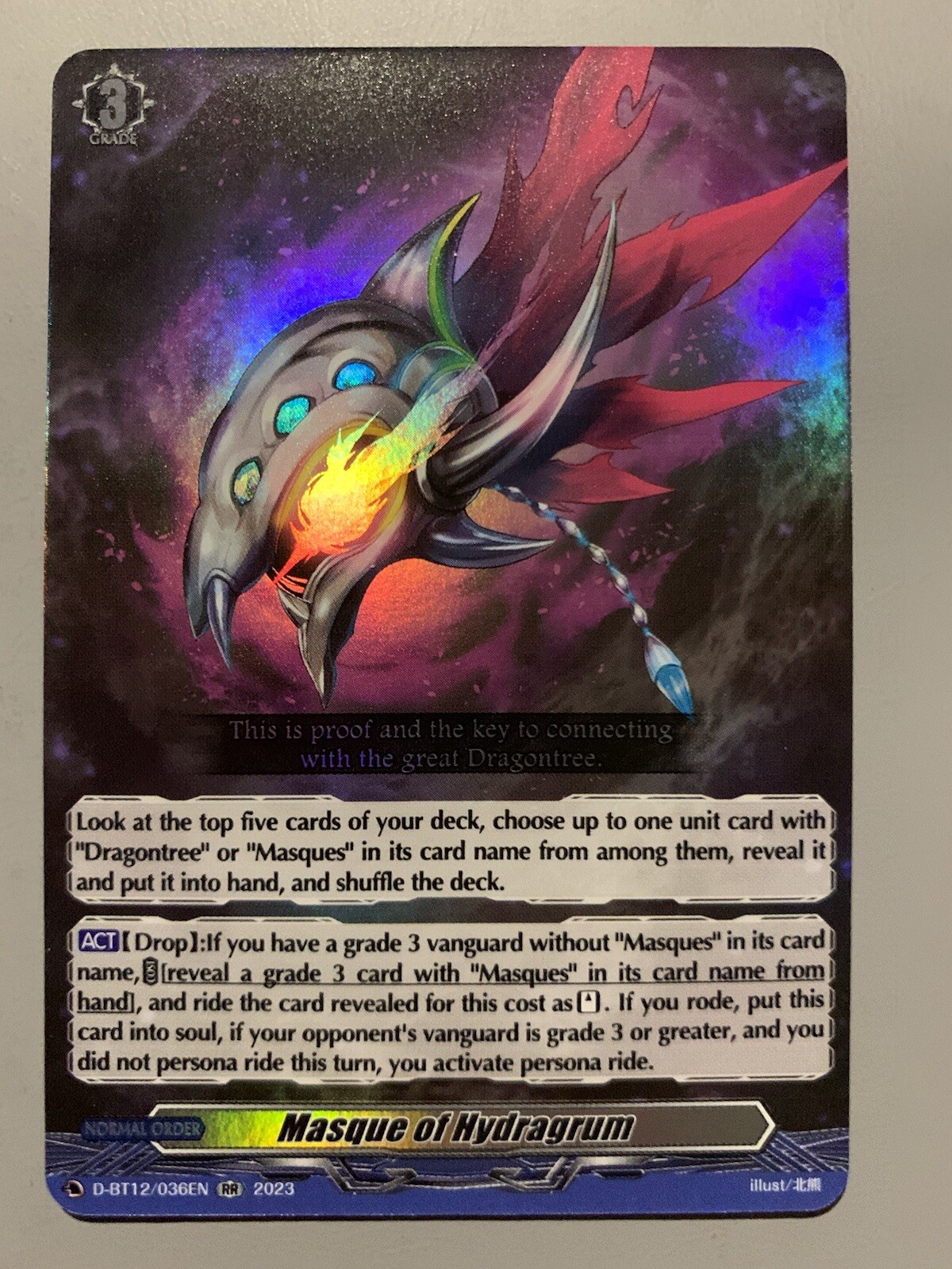 CARDFIGHT VANGUARD MASQUE OF HYDRAGRUM (NORMAL ORDER DRAGONTREE) D-BT12 ...