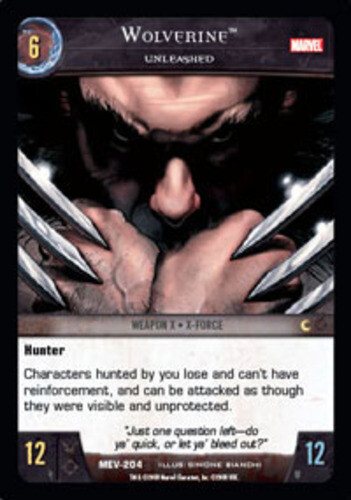 VS System: Wolverine, Unleashed [Played] Marvel Evolution TCG CCG ...
