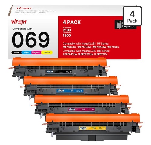 069 Toner MF753cdw Toner Cartridges -(with CHIP) Compatible for Canon ...