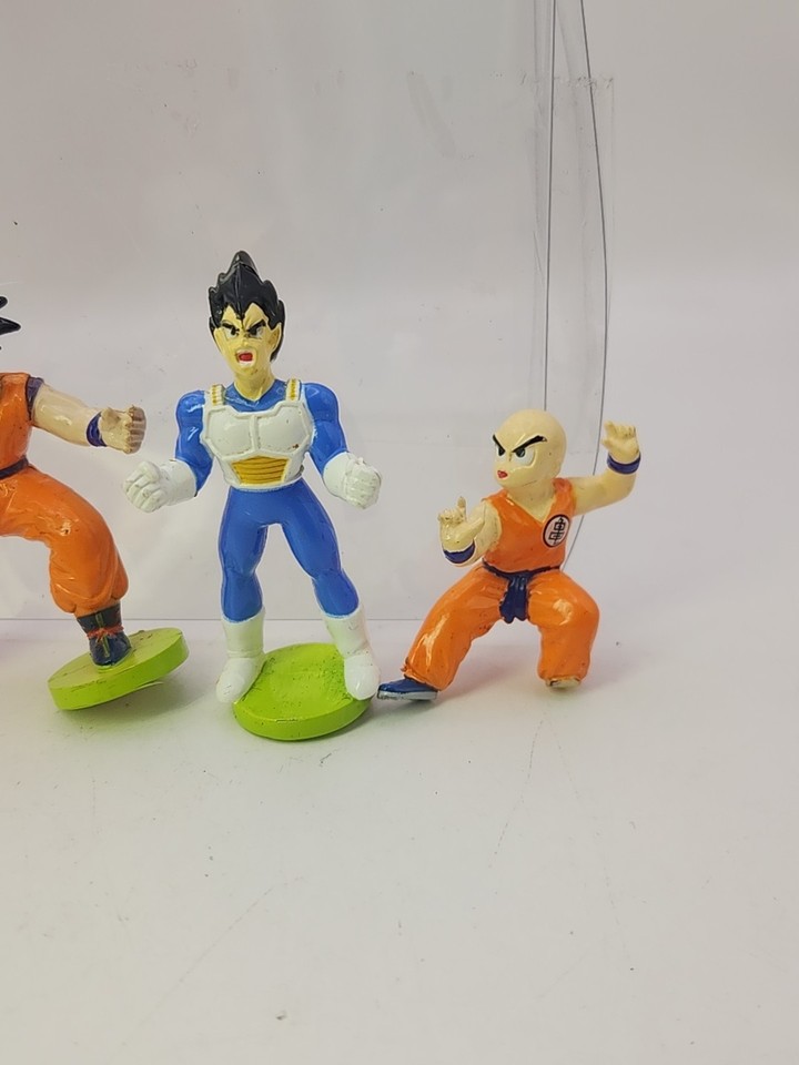 Rare DRAGON BALL Z Pinball Pvc Mini Figures Goku Krillin Vegeta Freeza ...