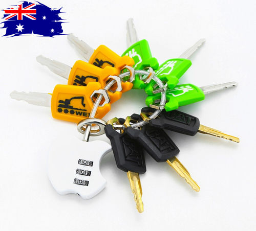 9 Keys For CAT 5P8500 Caterpillar Excavator Key & Keyring Construction ...