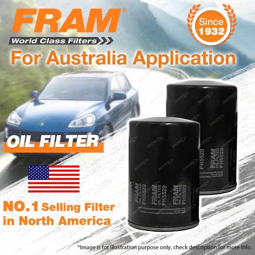 2 x Fram Oil Filters for Mitsubishi Pajero NJ NK NL NM NP NS NT NW NX ...