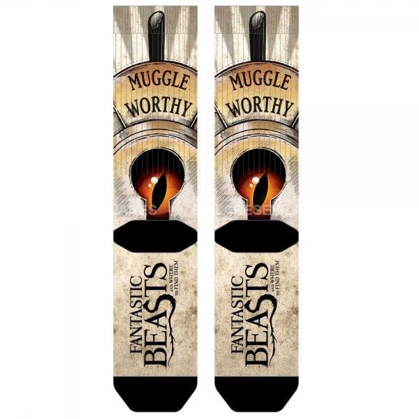 Fantastic Beasts Crew Socks Muggle Worthy Sublimated Harry Potter ...