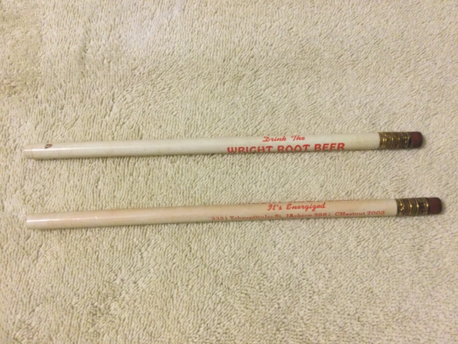 2 NOS Vintage Drink The Wright Root Beer Pencils New Orleans La | eBay