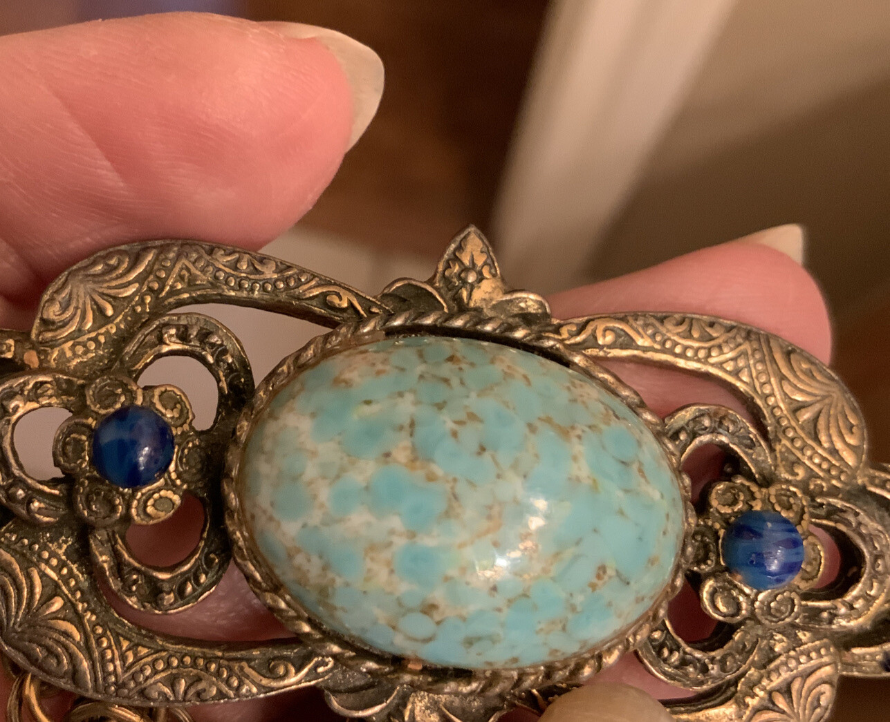 Huge Amazing Vintage VOGUE Pin BROOCH - Gem