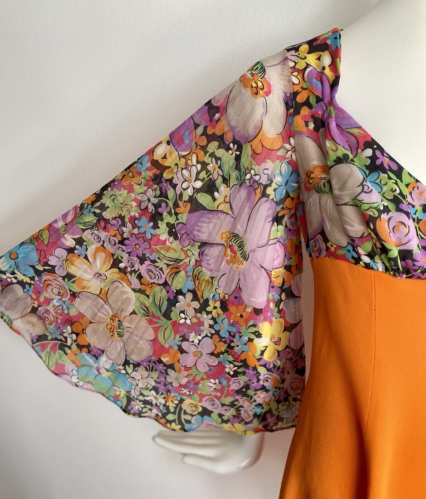 1970S FREDERICKS OF HOLLYWOOD MICRO MINI ANGEL SLV DR… - Gem