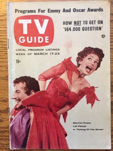 Iowa 1956 TV Guide(AUDREY CONTI/JEFF DONNELL/MARTHA RAYE/LILLI PALMER ...