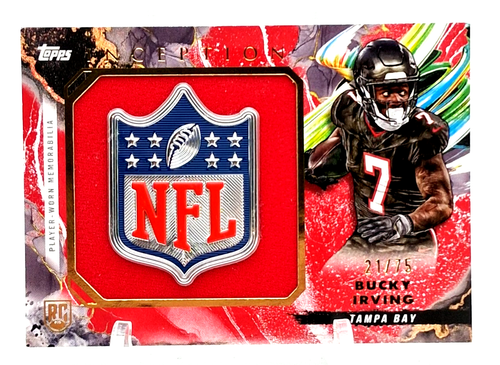 2024 Topps Inception Bucky Irving Rookie Jumbo Relic /75 NFL SHIELD ...