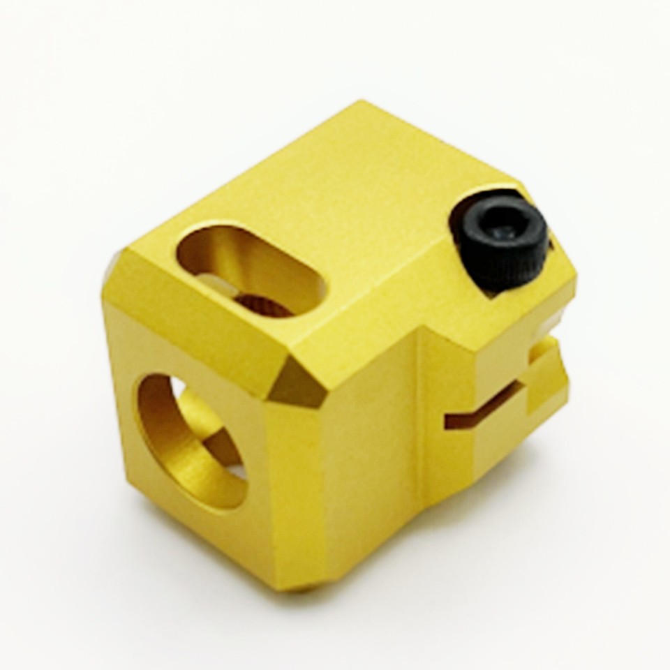 1/2x28 TPI 9mm Muzzle Brake Compensator Clamp Aluminum For Glock CC 4 ...