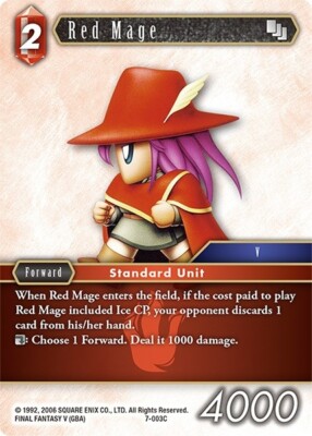 Red Mage [Final Fantasy TCG] Card - SQUARE ENIX [NEAR MINT] 7-003C | eBay