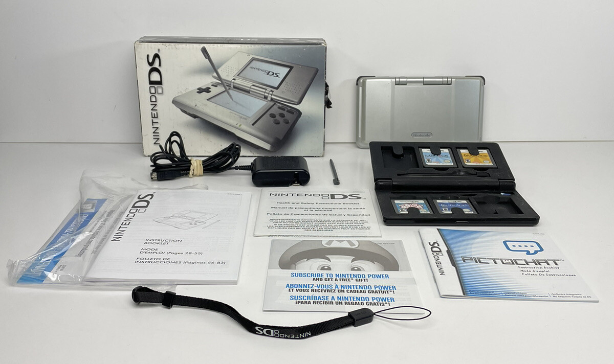 DS - Nintendo DS Gray Silver Platinum Handheld Original Console ...