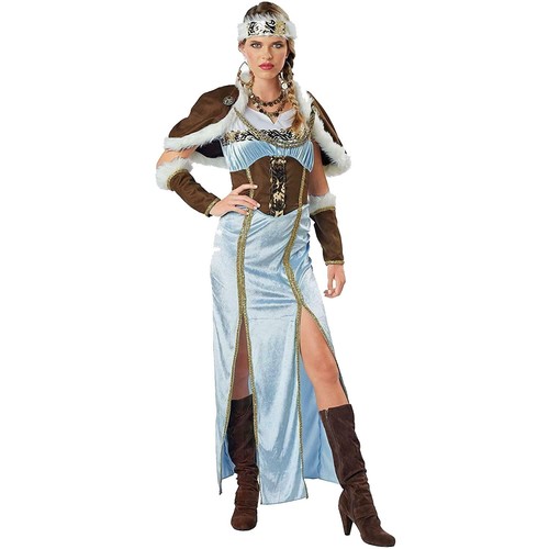 Viking Warrior Princess Womens Costume Capelet Pagan Dress Small 4 6