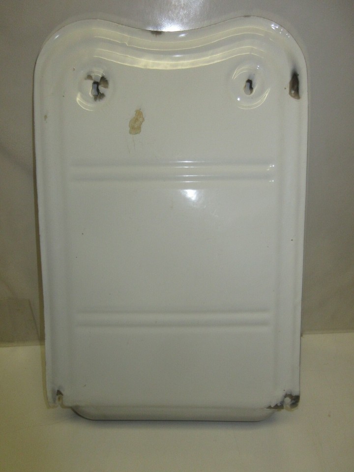 Ancien Porte louche émaillé blanc à carreaux bleus Lustucru | eBay