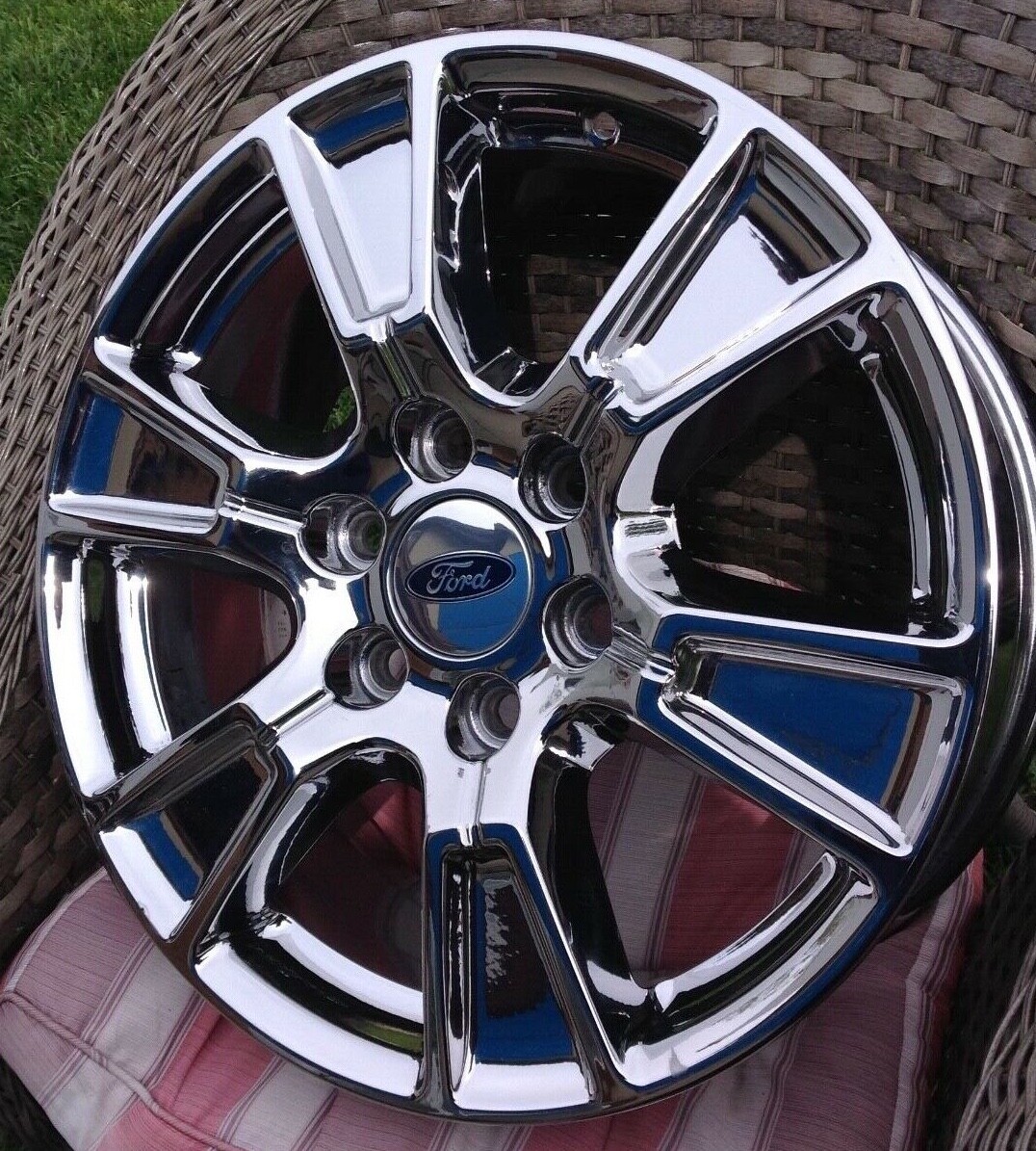 18 INCH 2015 FORD F150 OEM ALLOY CHROME WHEEL RIM 3998 18x7.5 6x135 ...