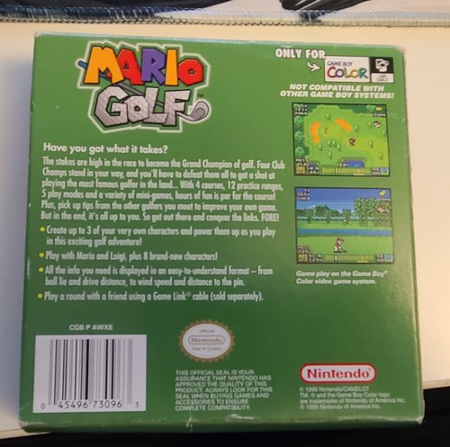 Mario Golf (Nintendo Game Boy Color, 1999) Tested 45496730963 | eBay