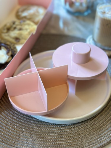 NEW CRUMBL COOKIE CUTTER (SPLITTER) 4 WAYS BLUSH COLOR (PINK) EASY TO ...
